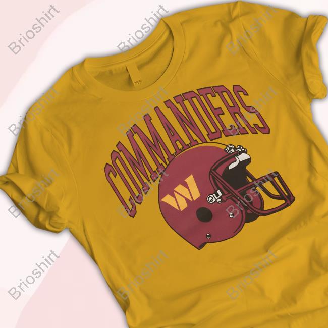 Homage Apparel Shop Washington Commanders Helmet Tee Izzy Moreno ...