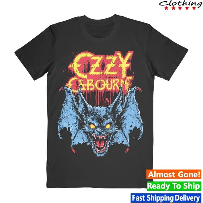 Ozzy Glowing Eyes Bat New Tee Ozzy Osbourne Merch Store - Brioshirt